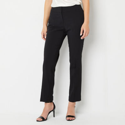 Black Label by Evan-Picone Crepe Womens Straight Fit Straight-Petite ...