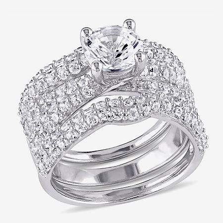 Click here for Modern Bride Gemstone Womens Lab Created White Sap... prices
