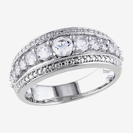 Click here for Modern Bride Gemstone Womens 3.5MM Lab Created Whi... prices