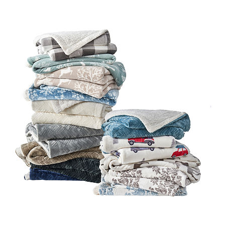 Click here for Linery Velvet Plush Fleece Reversible Sherpa Blank... prices