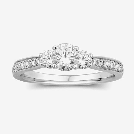 Click here for 1 CT.T.W. 3-Stone Engagement Ring  8  White prices