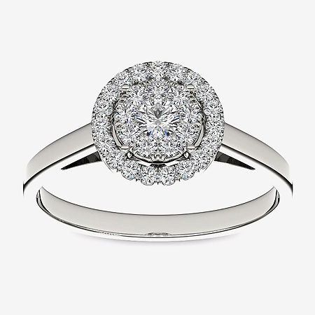 Click here for 1/3 CT.T.W. Natural Diamond 10K White Gold Round C... prices