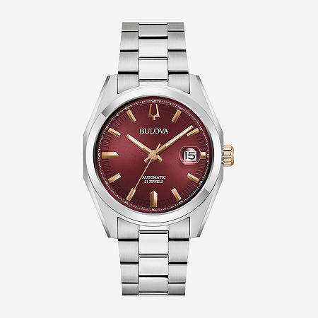 Click here for Bulova Mens Automatic Surveyor Stainless Steel Bra... prices