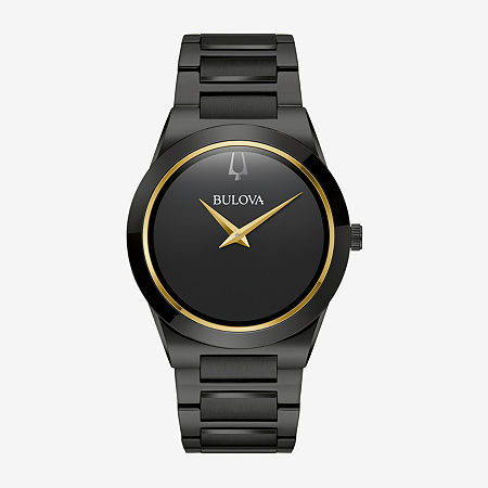 Click here for Bulova Mens Modern Millennia Black-Tone Stainless... prices