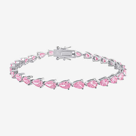 Click here for Womens Lab Created Pink Sapphire Sterling Silver 7... prices