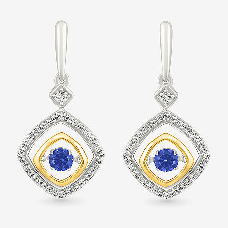 Click here for Womens 1/10 CT. T.W. Lab Created Blue Sapphire 10K... prices