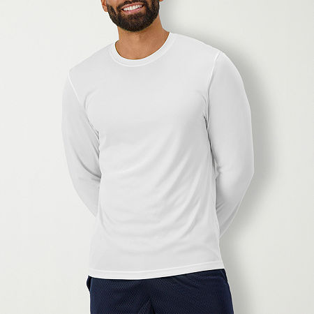 Click here for Hanes Cool Dri Mens Crew Neck Long Sleeve Active T... prices
