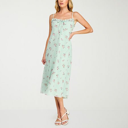 Click here for B. Smart Womens Juniors Floral Slip Dress  14  Gre... prices