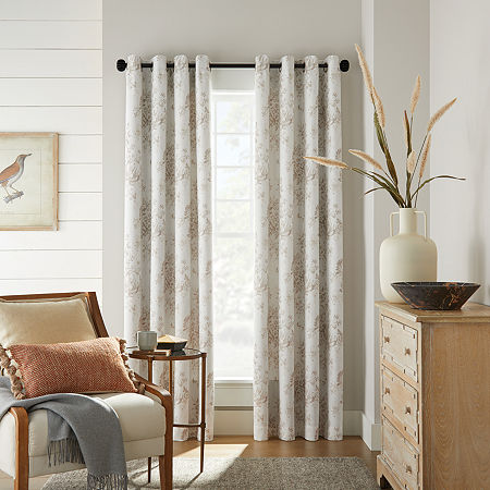 Click here for Linden Street Sullivan Printed Grommet Top Blackou... prices