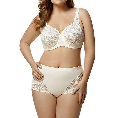 Click here for Elila Lacey Curves Underwire Bra 2311  H  White prices