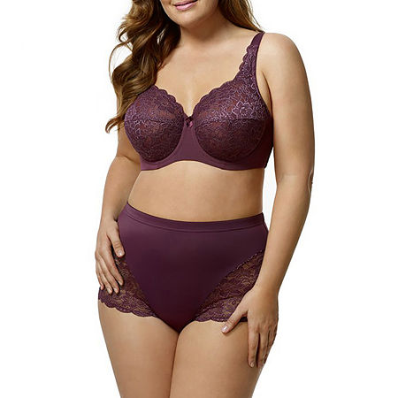 Click here for Elila Lacey Curves Underwire Bra 2311  G  Purple prices