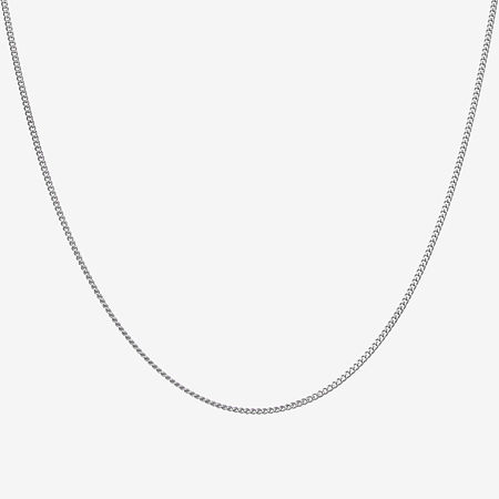 Click here for Womens Sterling Silver 18 Inch Curb Chain Necklace... prices