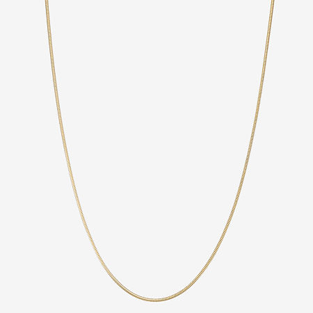 Click here for Womens 14K Gold Over Silver 18 Inch Snake Chain Ne... prices