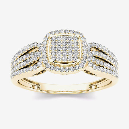 Click here for 1/5 CT.T.W. Natural Round Diamond 10K Gold Engagem... prices