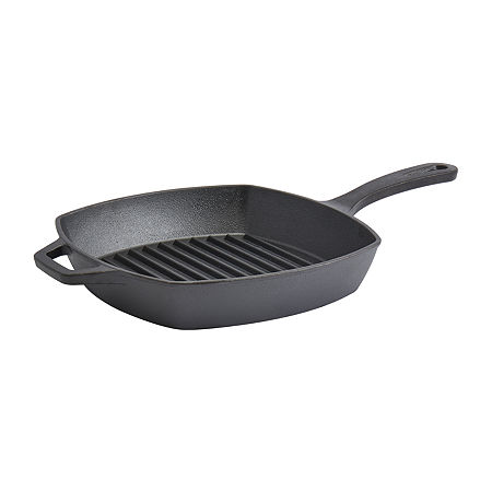 Smith and Clark Cast Iron 10.25 Square Grill Pan - Black