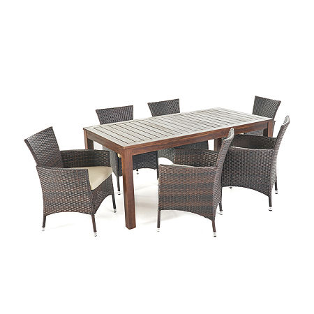 Click here for Lincoln 7-pc. Rectangular Dining Set  One Size  Br... prices