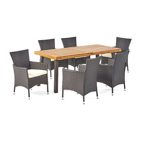 Click here for Tustin 7-pc. Rectangular Dining Set  One Size  Bro... prices