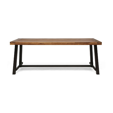 Click here for Carlisle Rectangular Dining Table  One Size  Brown prices