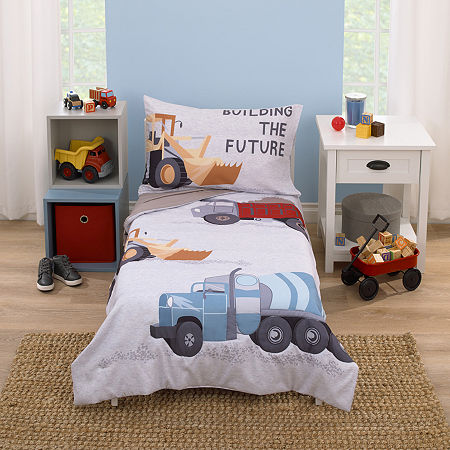 Click here for Nojo Construction Truck 4-pc. Toddler Bedding Set... prices