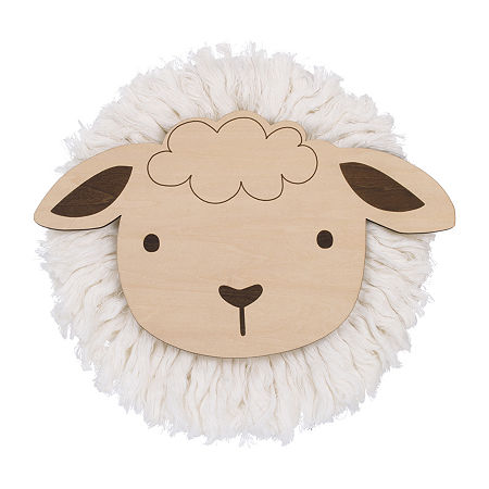 Click here for Nojo Lamb Wood Wall Art  One Size  Beige prices