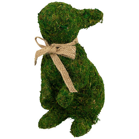 Click here for Northlight 10in Standing Moss Rabbit Easter Figuri... prices