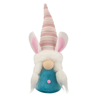 Northlight 13in Blue And Pink Girl Bunny Easter Gnome, Color: Blue ...