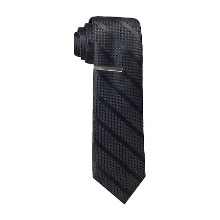 Click here for J. Ferrar Solid Tie Set  One Size  Black prices
