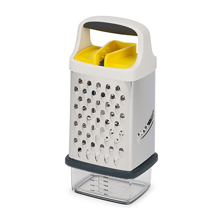 Joseph Joseph Multi-Grip Box Grater With Precision Food Grip and Base - White