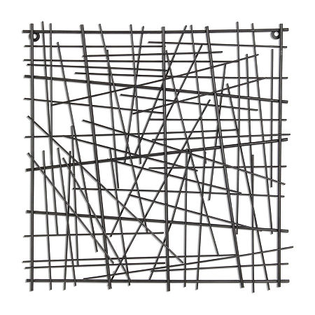 Click here for Cheungs Abstract Pewter Finished Square Metal Wall... prices