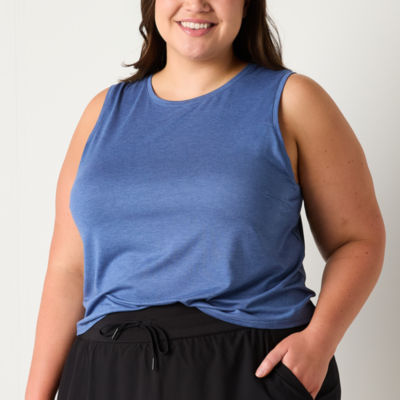 Xersion Womens Everyday Crew Neck Sleeveless Tank Top Plus - JCPenney