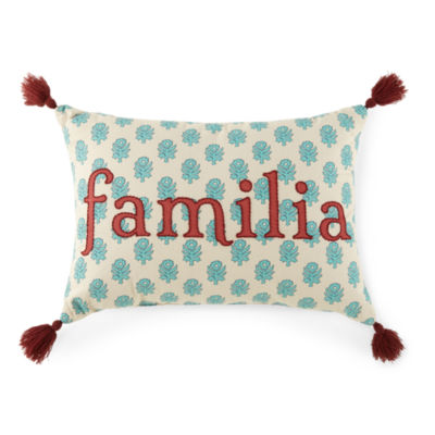 Distant Lands Familia Lumbar Pillow, Color: Beige - JCPenney