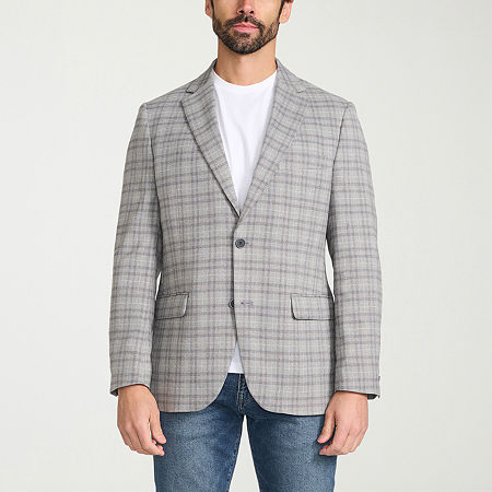 Click here for IBIZA AZURE Mens Windowpane Modern Fit Sport Coat... prices