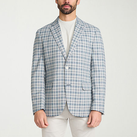 Click here for IBIZA AZURE Mens Windowpane Modern Fit Sport Coat... prices