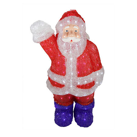 Click here for 24 Lighted Commercial Grade Acrylic Santa Claus Ch... prices