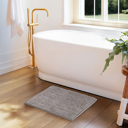 Click here for Casual Comfort Chenille Bathtub Mat  One Size  Gra... prices