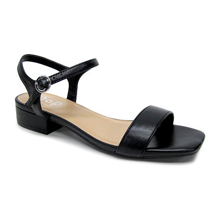 Click here for Pop Blaira Womens Square Open Toe Flat Heel Pumps... prices