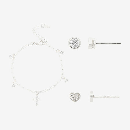 Click here for Gratitude & Grace Girls Cubic Zirconia Pure Silver... prices