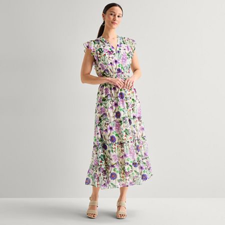 Click here for Sam And Jess Womens Petite Sleeveless Floral Maxi... prices