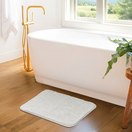 Click here for Casual Comfort Plush Bathtub Mat  One Size  White prices
