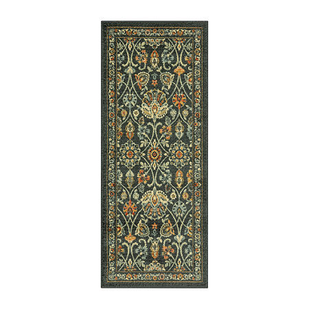 Click here for Maples Persian Navy Floral Indoor Rectangular Runn... prices