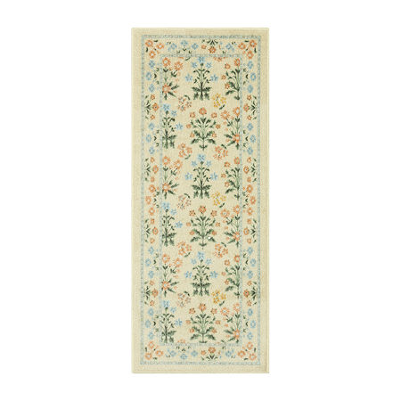 Click here for Maples Multi Floral Ivory Indoor Rectangular Runne... prices