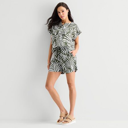 Click here for St. Johns Bay Womens Pull-On Short  X-large  Green prices