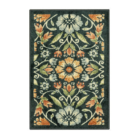 Click here for Maples Multi Floral Navy Indoor Rectangular Accent... prices