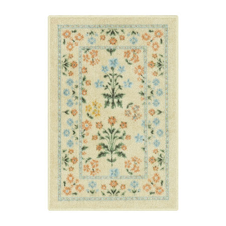 Click here for Maples Multi Floral Ivory Indoor Rectangular Accen... prices