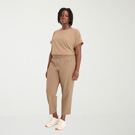 Click here for Stylus Womens Plus Tapered High Rise Pull-On Pant... prices