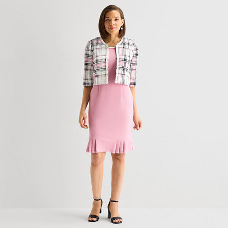 Click here for Maya Brooke Womens Plaid Jacket Dress  18  Pink prices
