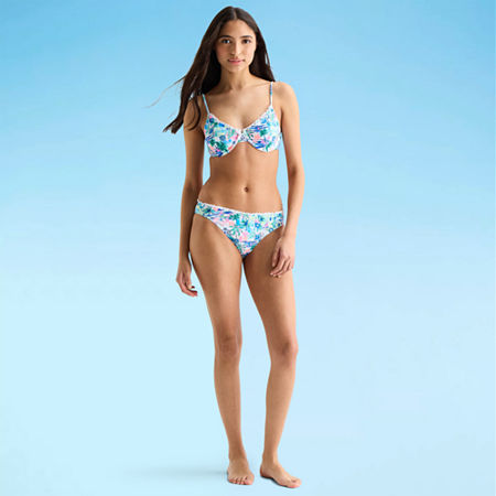 Click here for Arizona Womens Lined Tropical Leaf Juniors Hipster... prices