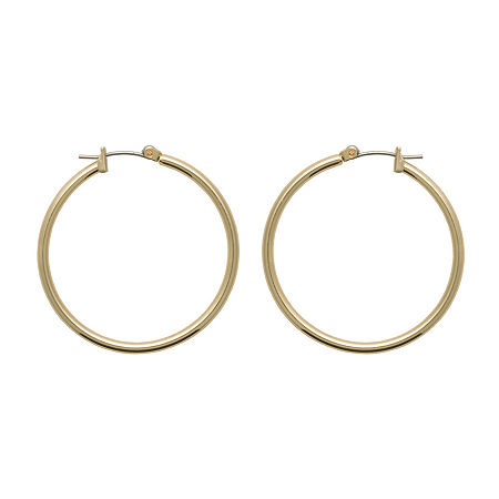 Click here for Bold Elements Thin Womens 35mm Hoop Earrings  One... prices