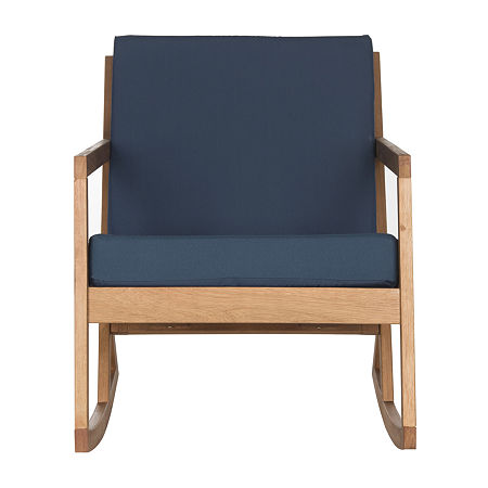 Click here for Nicksen Outdoor Rocking Chair - Teak Brown/Navy prices