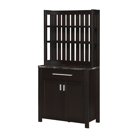 Click here for Sawyer Wine Bar Cabinet  One Size  Black prices